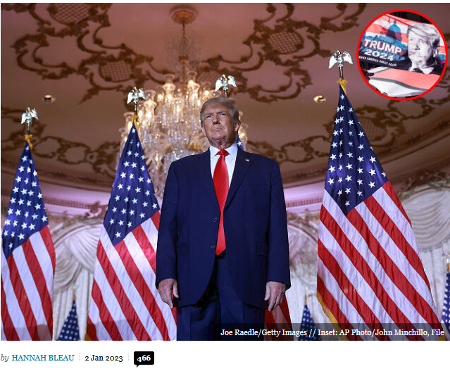 President Donald Trump launched a redesigned 2024 campaign website ...