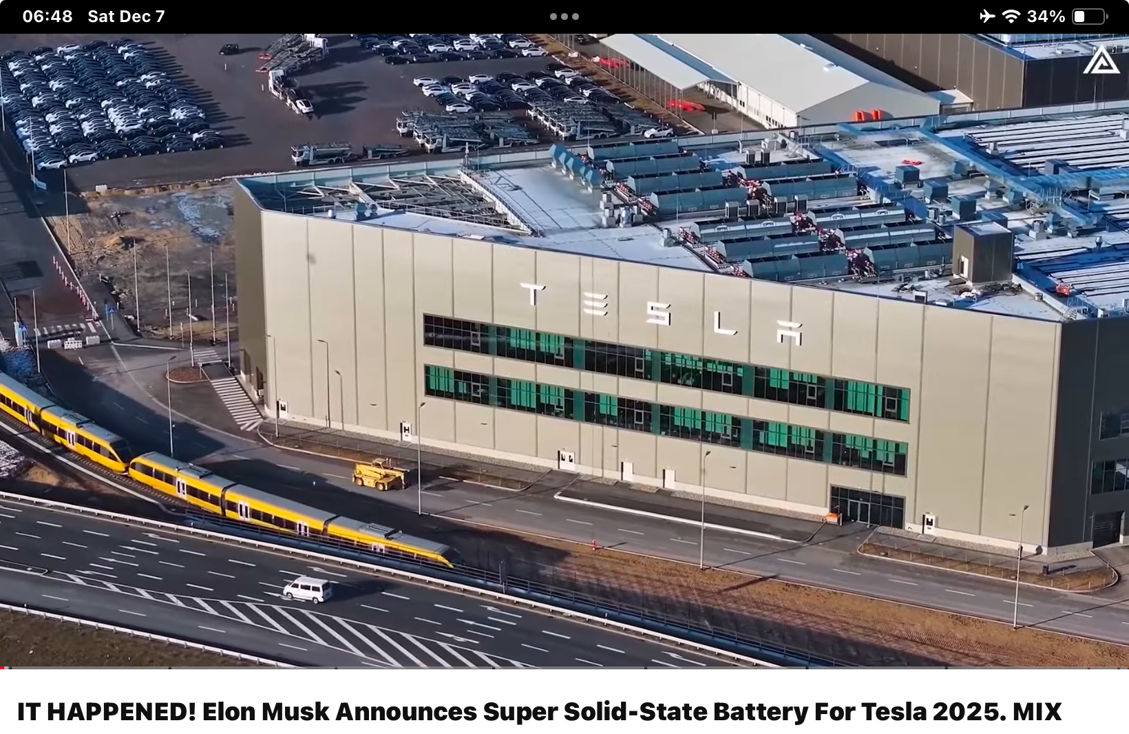 Watch “IT HAPPENED! Elon Musk Announces Super Solid-State Battery For ...