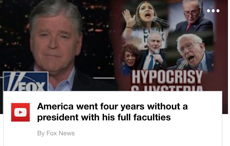 Watch “America went four years without a president with his full ...