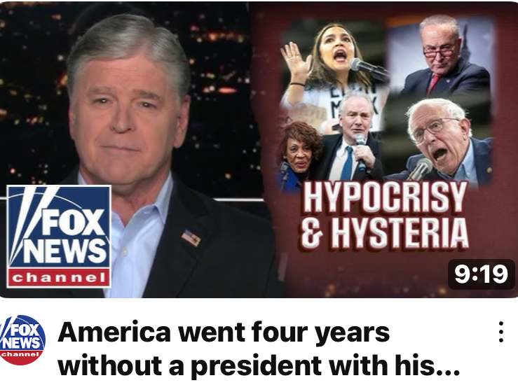Watch “America went four years without a president with his full ...