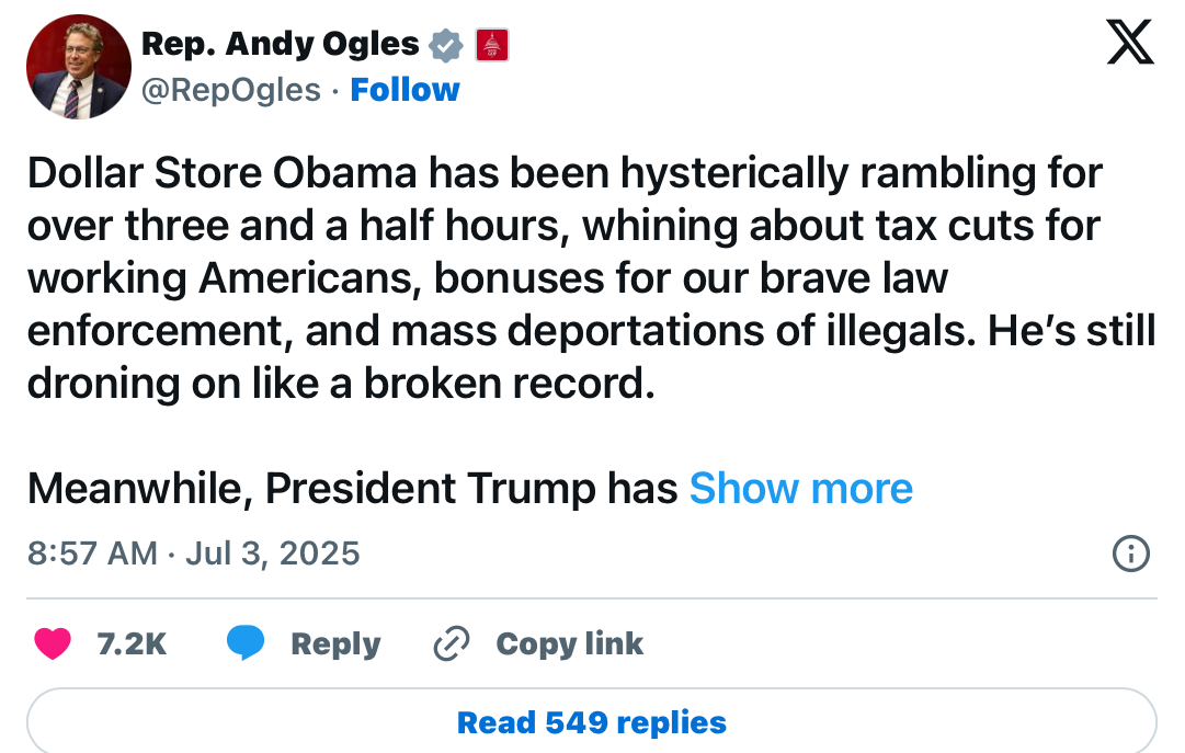 JD Vance: Undecided GOP Rep. Just Backed Big Beautiful Bill After ...