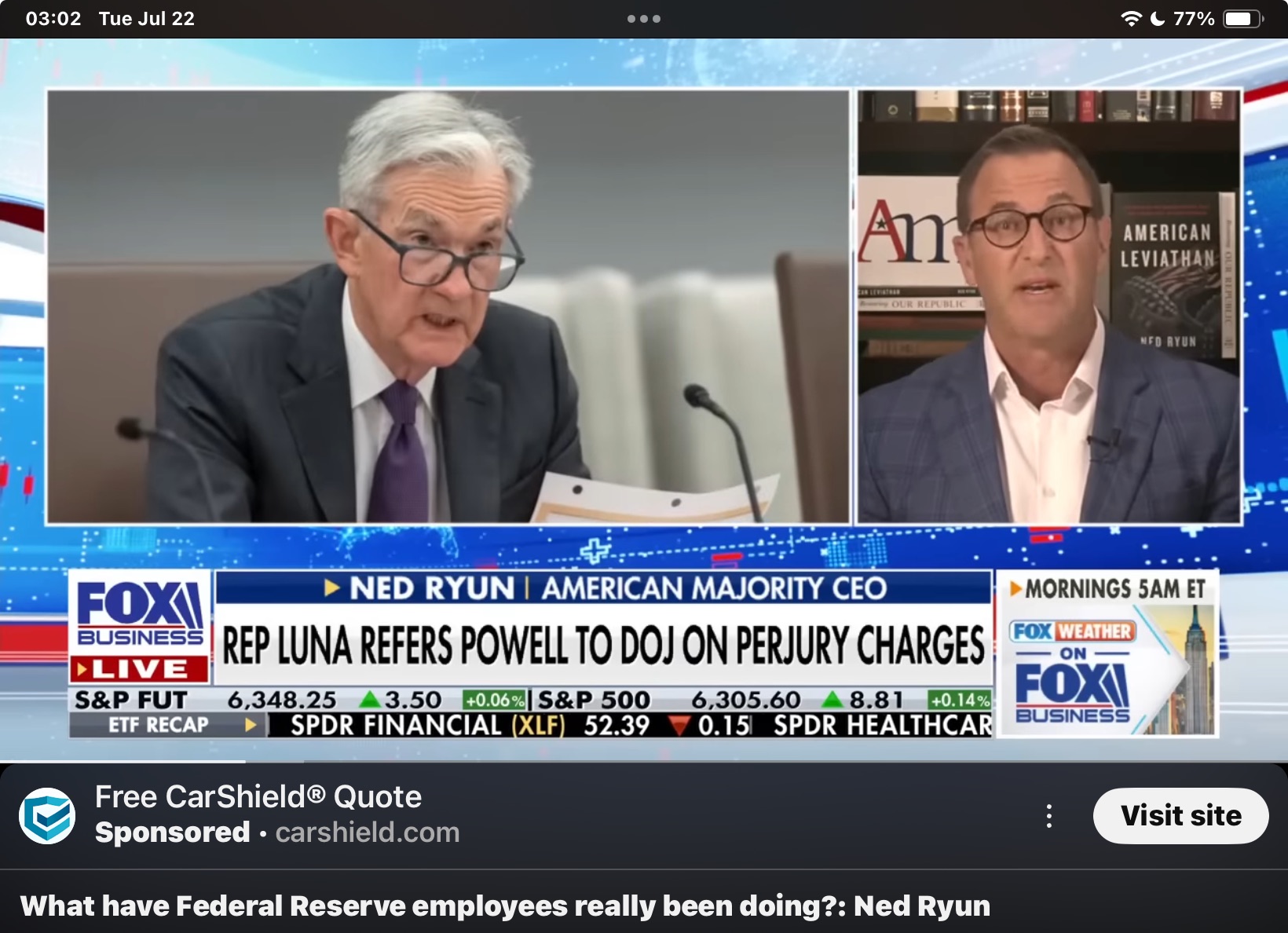 Watch “What have Federal Reserve employees really been doing?: Ned Ryun ...