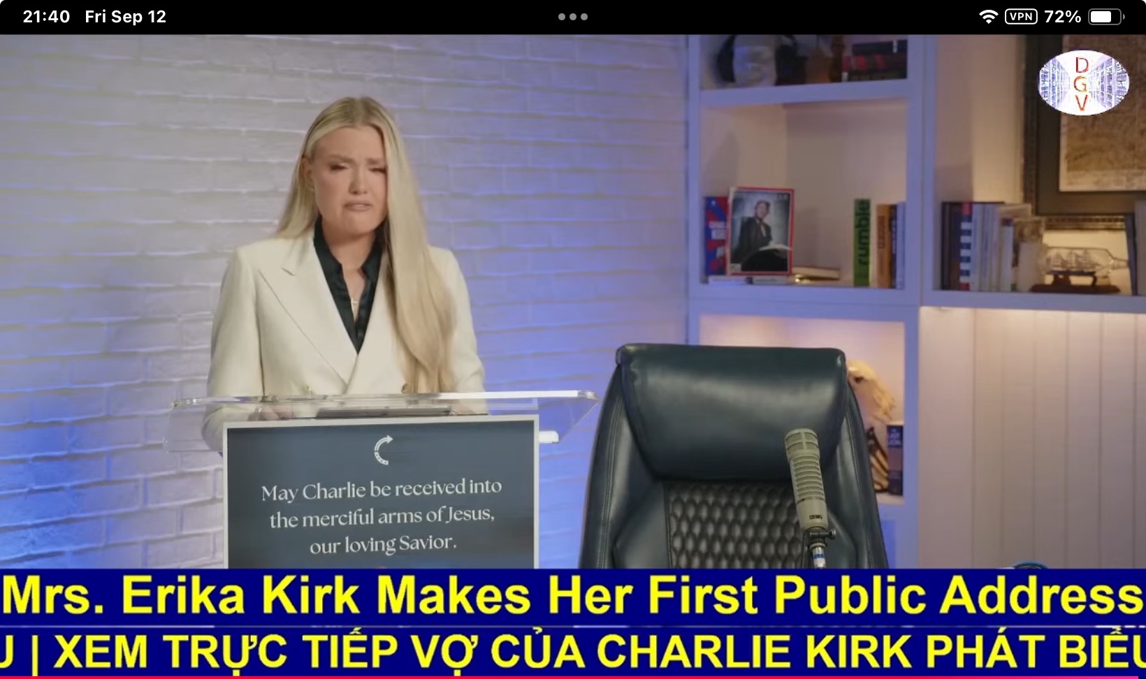 Watch “Erika Vợ Charlie Kirk Phát Biểu Trước Công Chúng” on YouTube ...