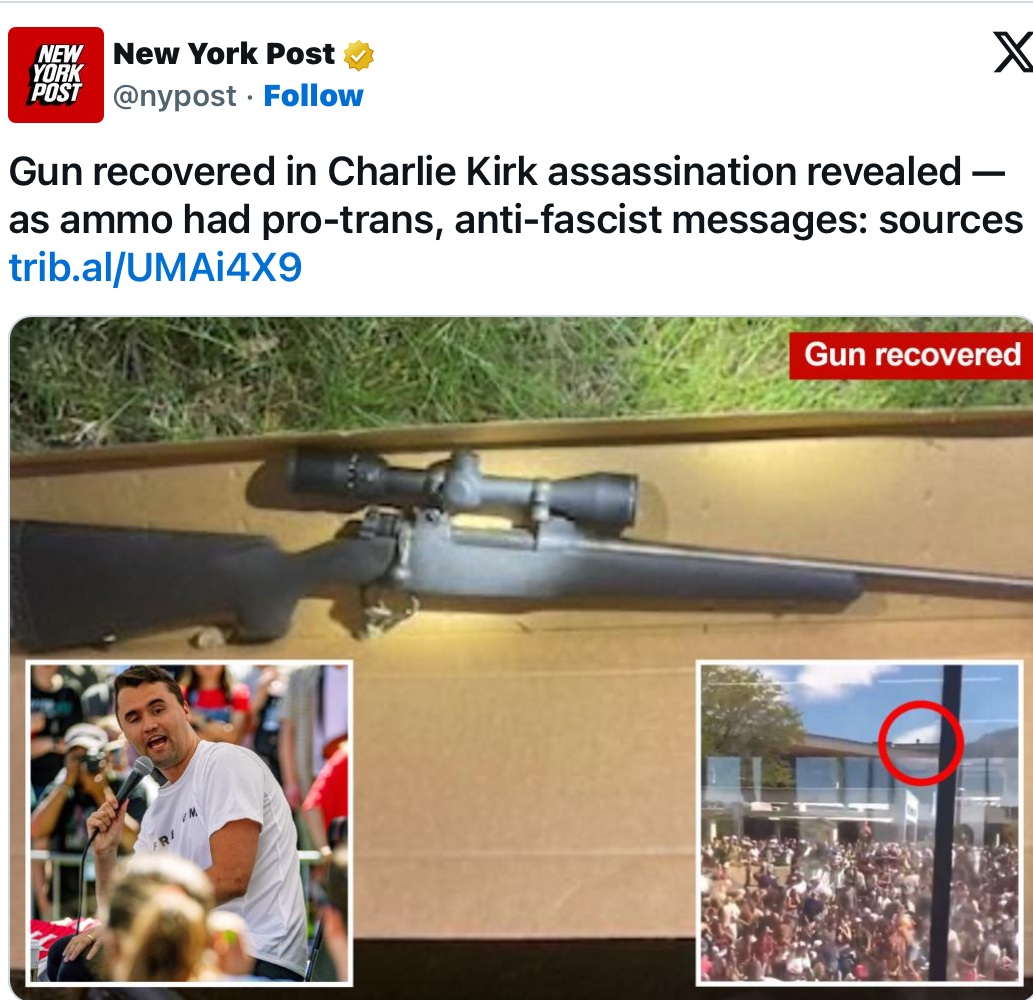 New York Post Publishes Photo of Rifle Allegedly Used in Kirk ...