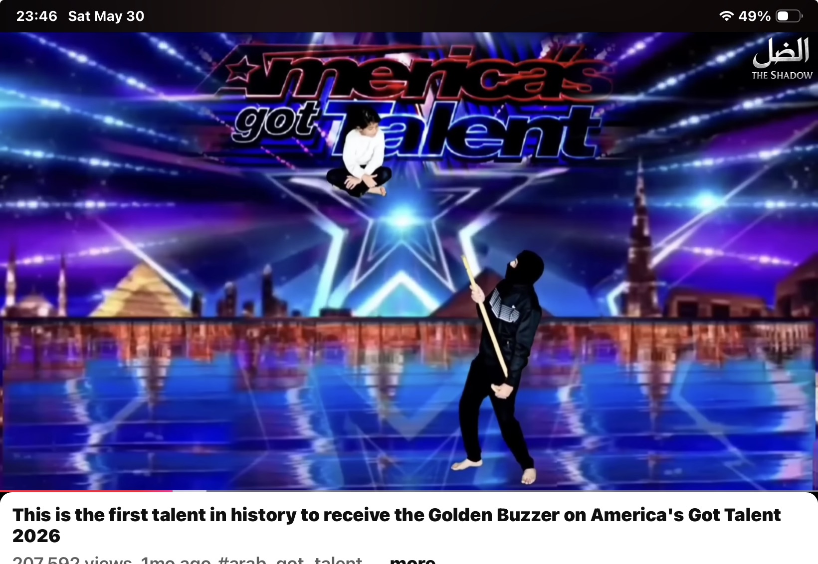 Watch “This is the first talent in history to receive the Golden Buzzer ...